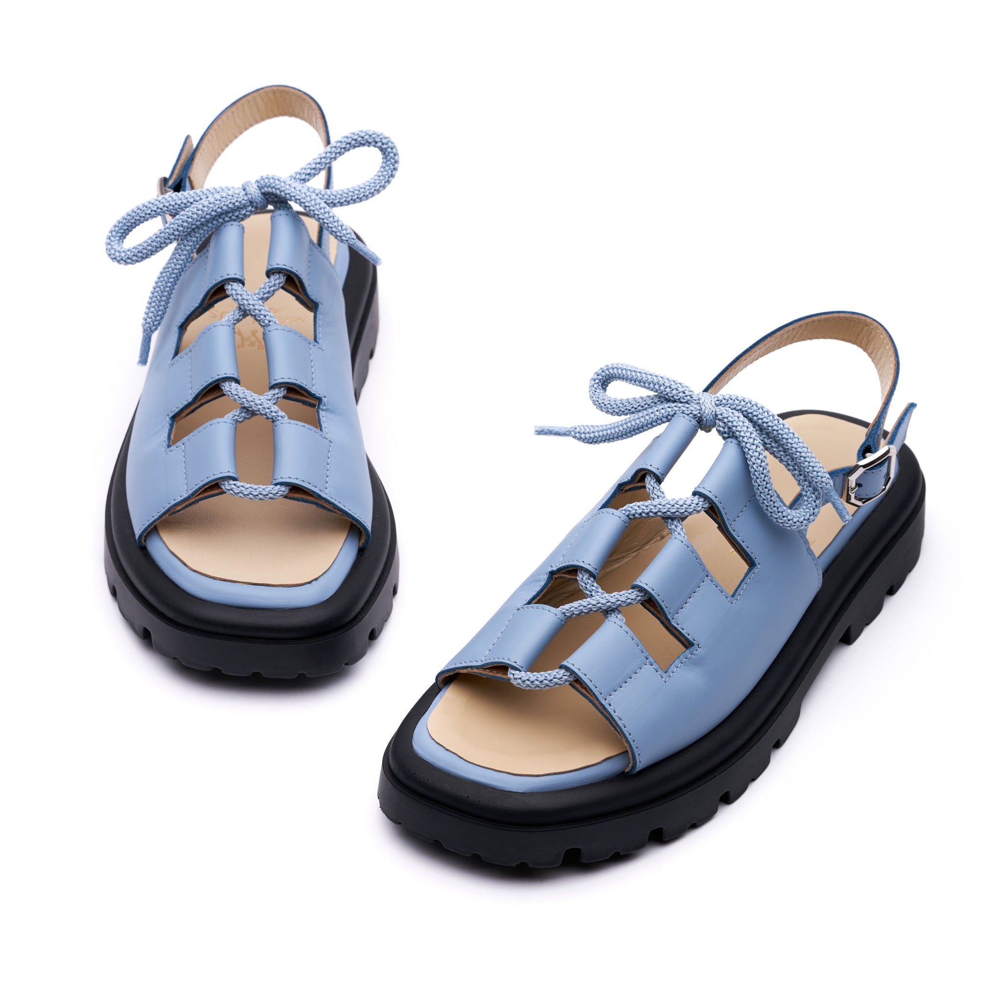 Artemisia Sandals Azure – Mas Laus